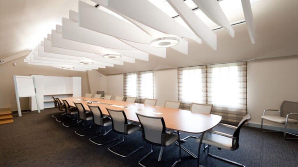 How Do Acoustic Baffles and Clouds Improve Sound Quality in Large Spaces?